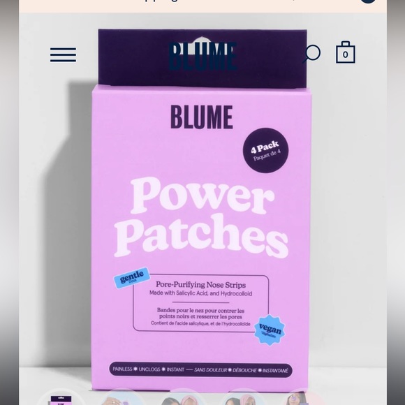 Blume | Skincare | Power Patches Pore Purifying Nose Strips Box4strips ...